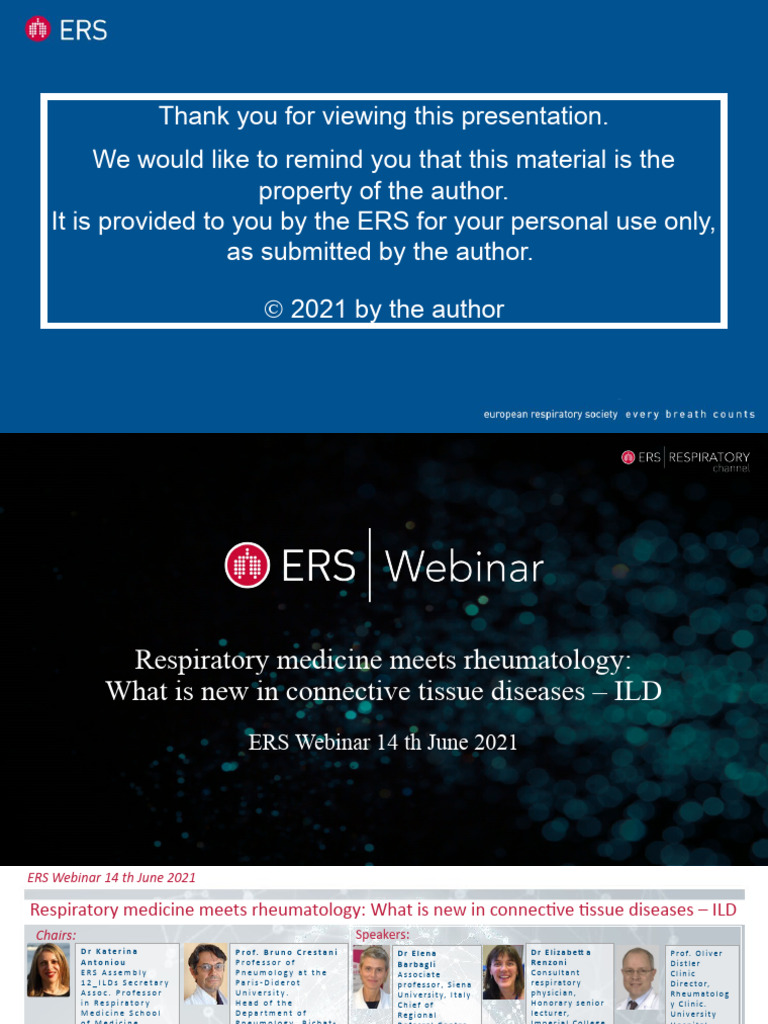Respiratory Medicine Meets Rheumatology What Is N | PDF | Pulmonology ...