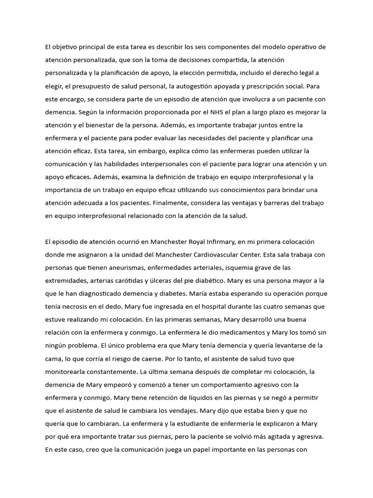 Practice Assigment The Personalised Care Operating Models | PDF ...