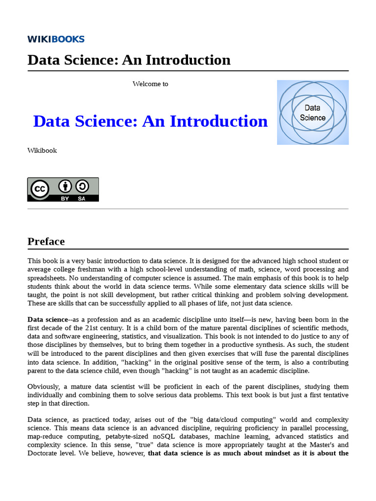 Data Science An Introduction | PDF