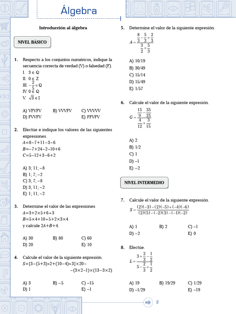 Hoy Algebra | PDF | Álgebra | Conceptos matemáticos
