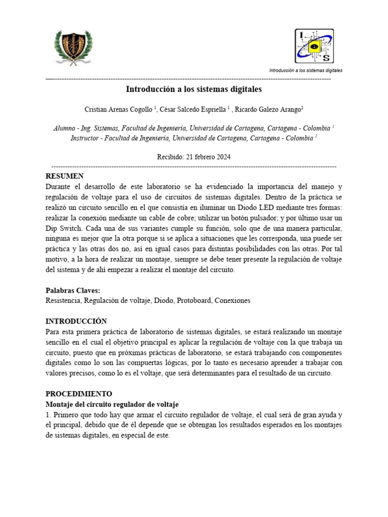 Informe 1 - Digitales | PDF