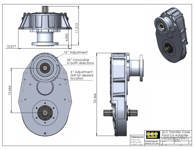Quick Change Transfer Case Ford C6 | PDF