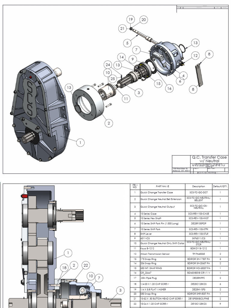 Quick Change Transfer Case Neutral | PDF | Vehicles | Automotive ...