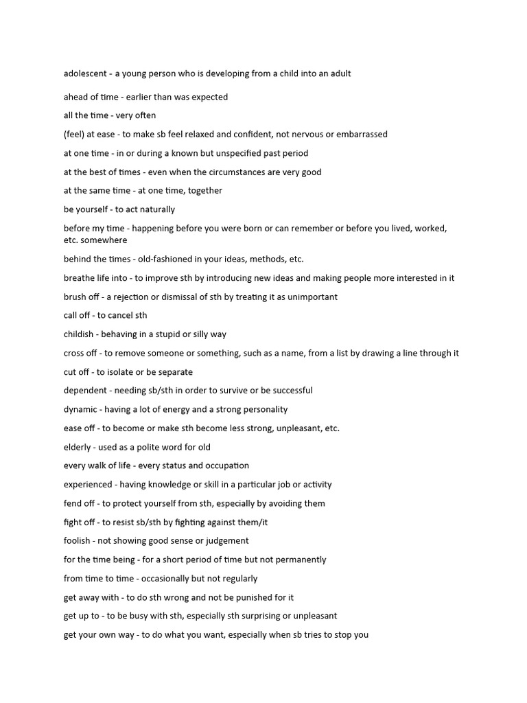 English Advanced Words | PDF