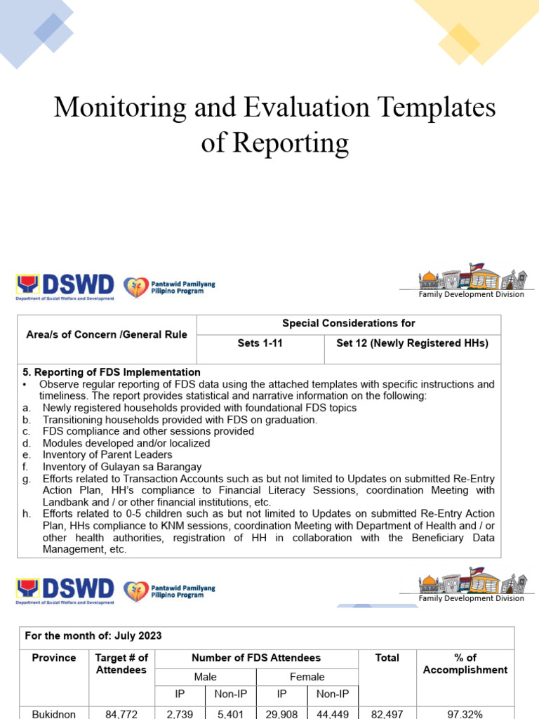 ME Templates of Reporting | PDF