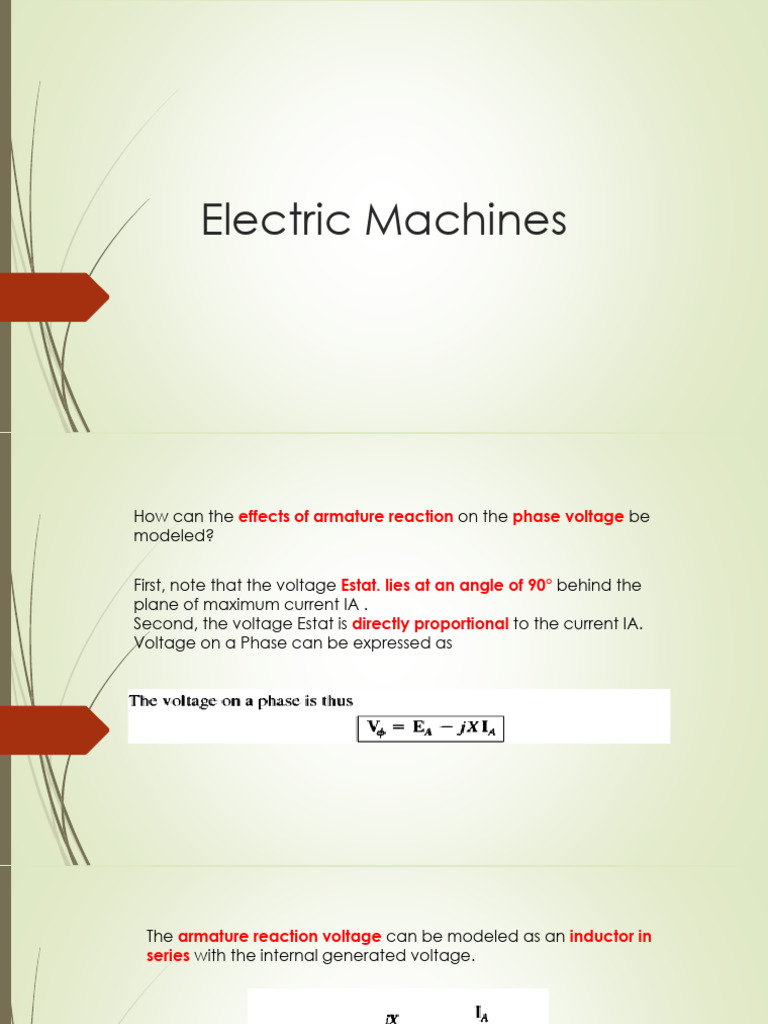Equivalent Circuit of Synchronous Generator | Download Free PDF ...