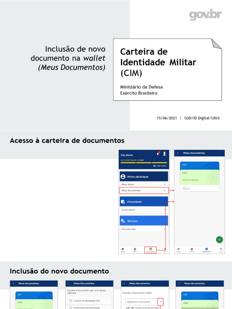Id Meus Documentos Eb Identificacao Militar | PDF
