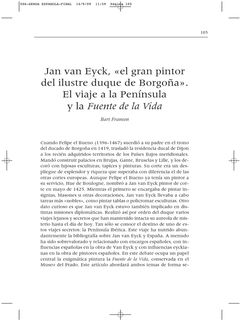 Fransen, Jan Van Eyck | PDF