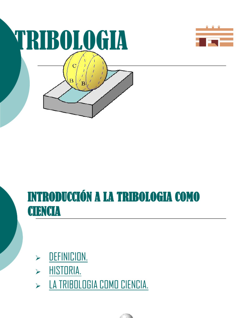INTRODUCCION A LA Tribologia | PDF | Rodamiento (Mecánico) | Fricción