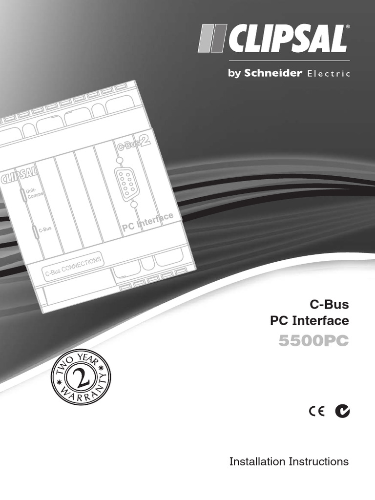 Clipsal C Bus 5500PC PC Interface Installation | PDF