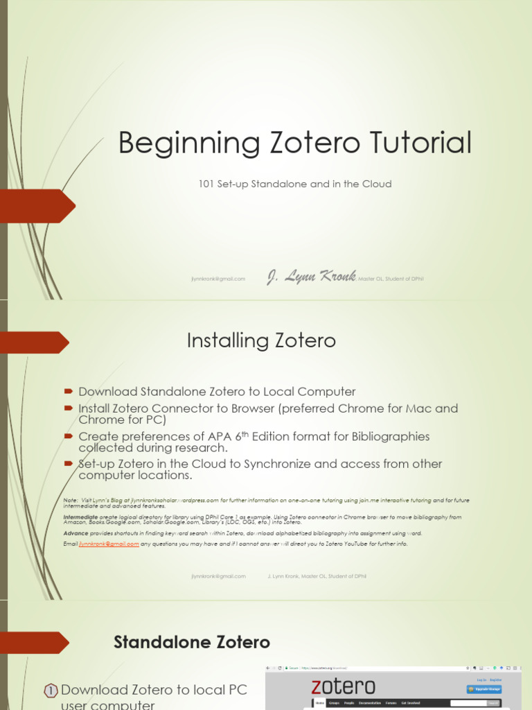 101 102 Zotero Tutorials | PDF | Software | Computing