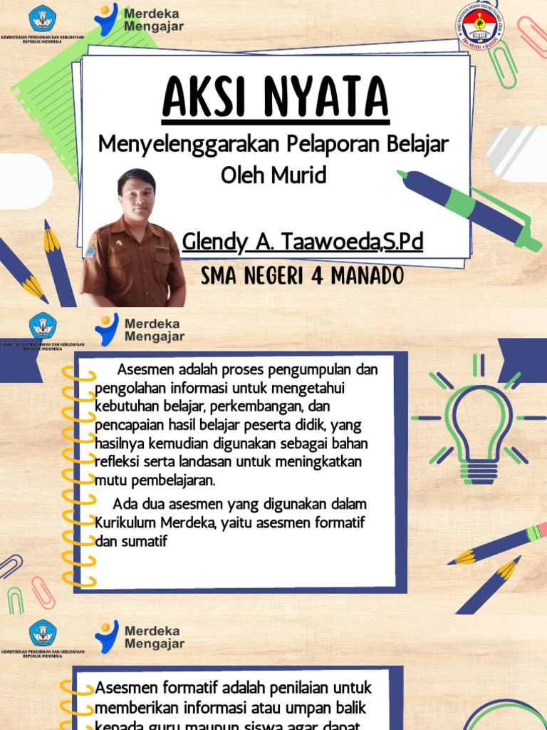 AKSI NYATA - MENYELENGGARAKAN PELAPORAN BELAJAR OLEH MURID - Compressed | PDF