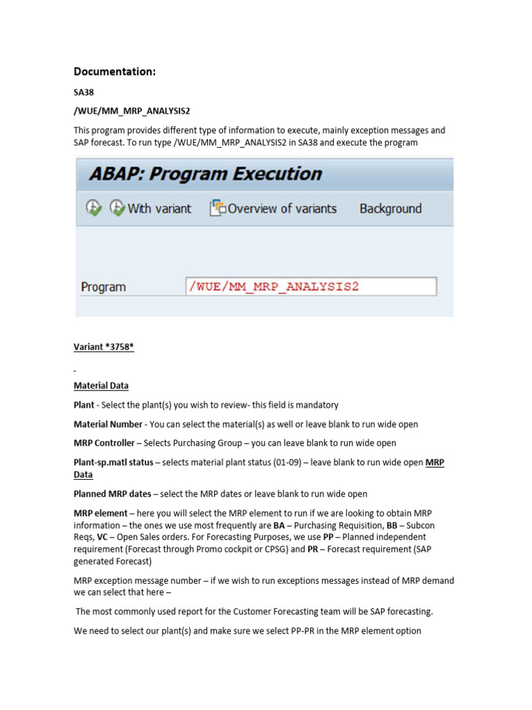 SAP MRP Analysis Guide | PDF