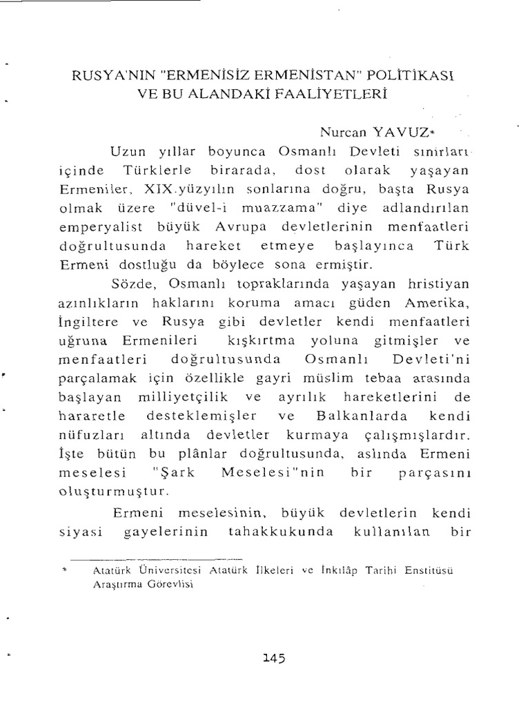 Rusya'Nin Ermen S Z Ermen Stan Pol T Kasi Ve Bu Alandak Faal Yetler ...