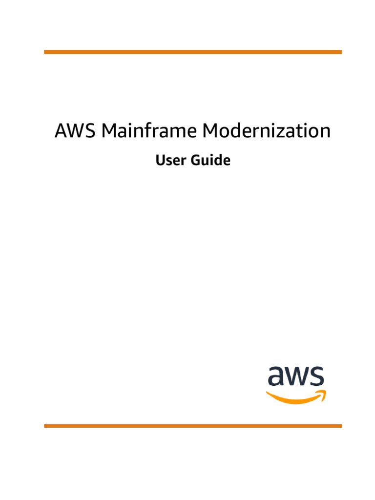 AWS Mainframe Modernization | PDF | Computer File | Amazon Web Services