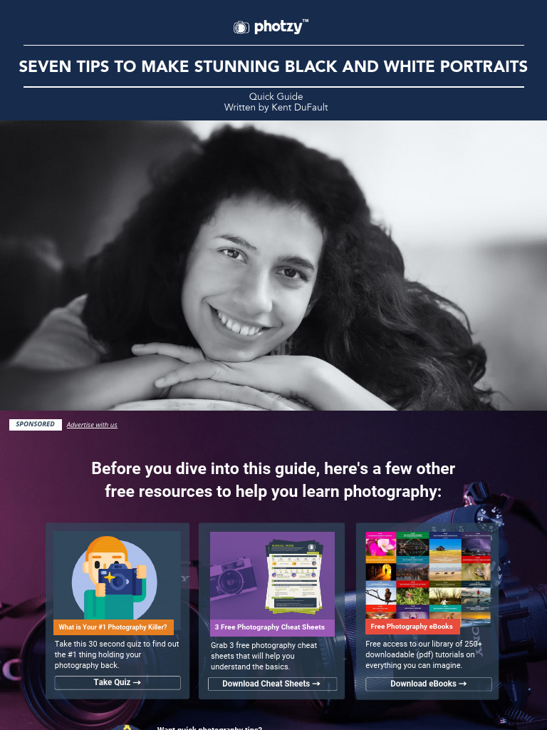 7+tips BW+Portraits | PDF | Portrait Photography | Composition (Visual ...