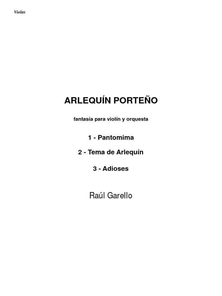 Finale 2003 - (Arlequin Porteño - Vla | PDF