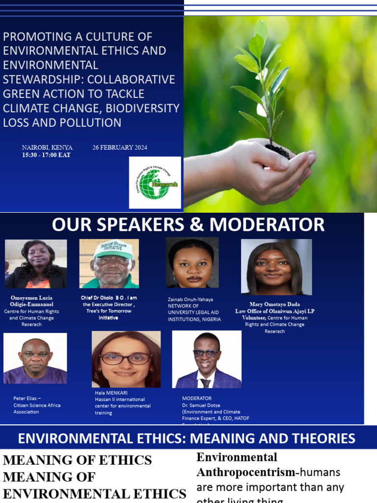 Promoting Environmental Ethics in Kenya | PDF | Environmental Ethics ...