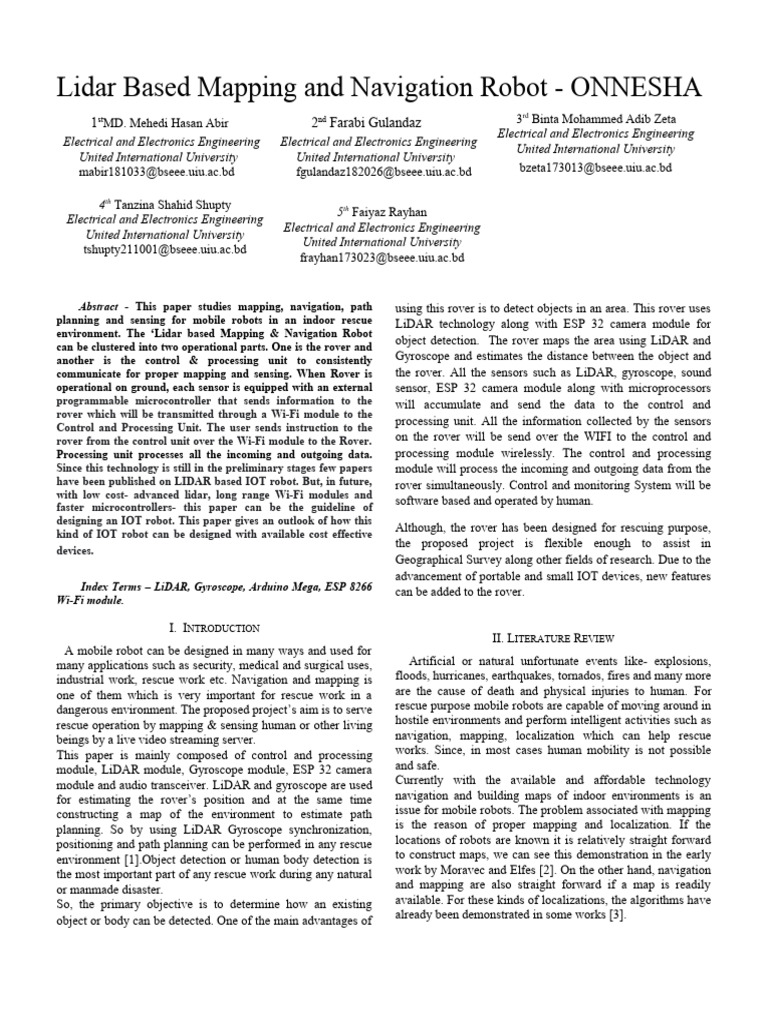 Lidar Based Mapping | PDF Lidar Based Mapping | PDF