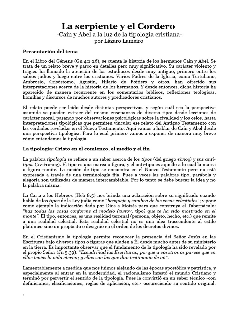 La Serpiente y El Cordero | PDF