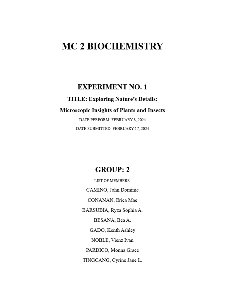 MC 2 Biochemistry | PDF