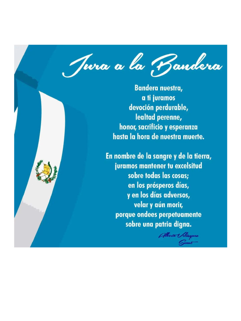 Jura A La Bandera de Guatemala | PDF