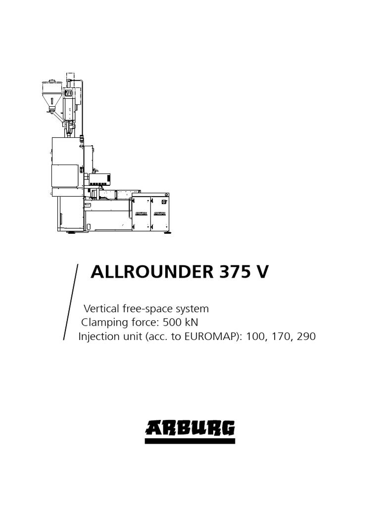 ARBURG ALLROUNDER 375V TD 680185 en GB | PDF | Manufactured Goods ...
