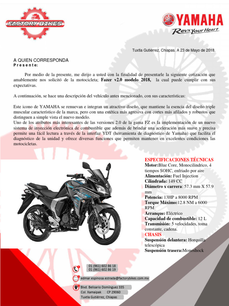cotizaci-n-fazer-v2-0-mod-2018-pdf-motocicleta-veh-culos-de-ruedas