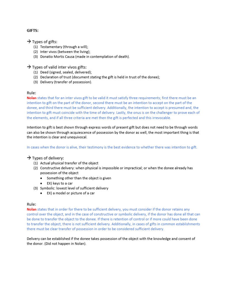 Property Law Framework | PDF | Trespass | Fee Simple