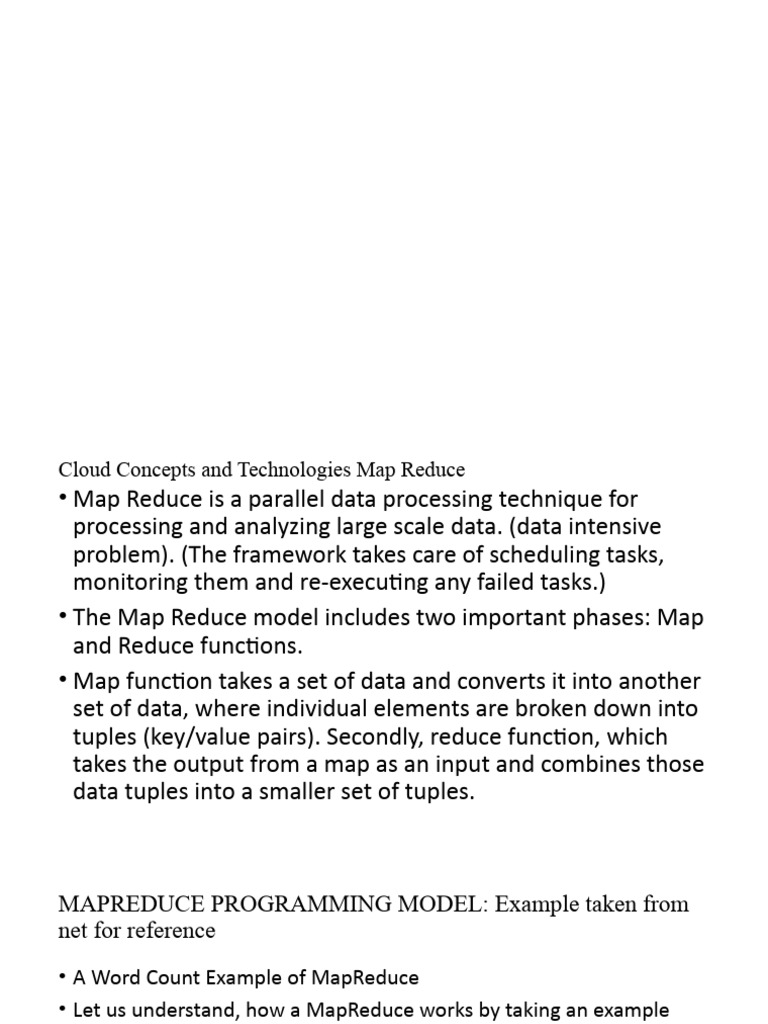 Unit 4 2 - CC | PDF | Map Reduce | Computer Science