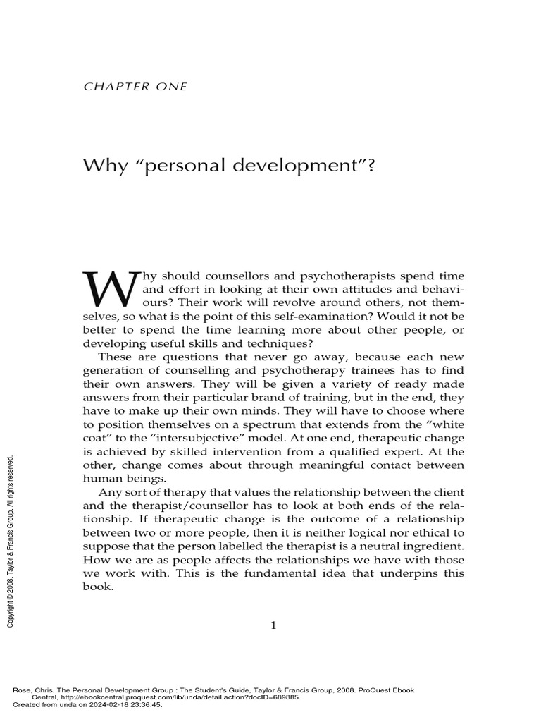 The Personal Development Group. The Student's Guide | PDF ...