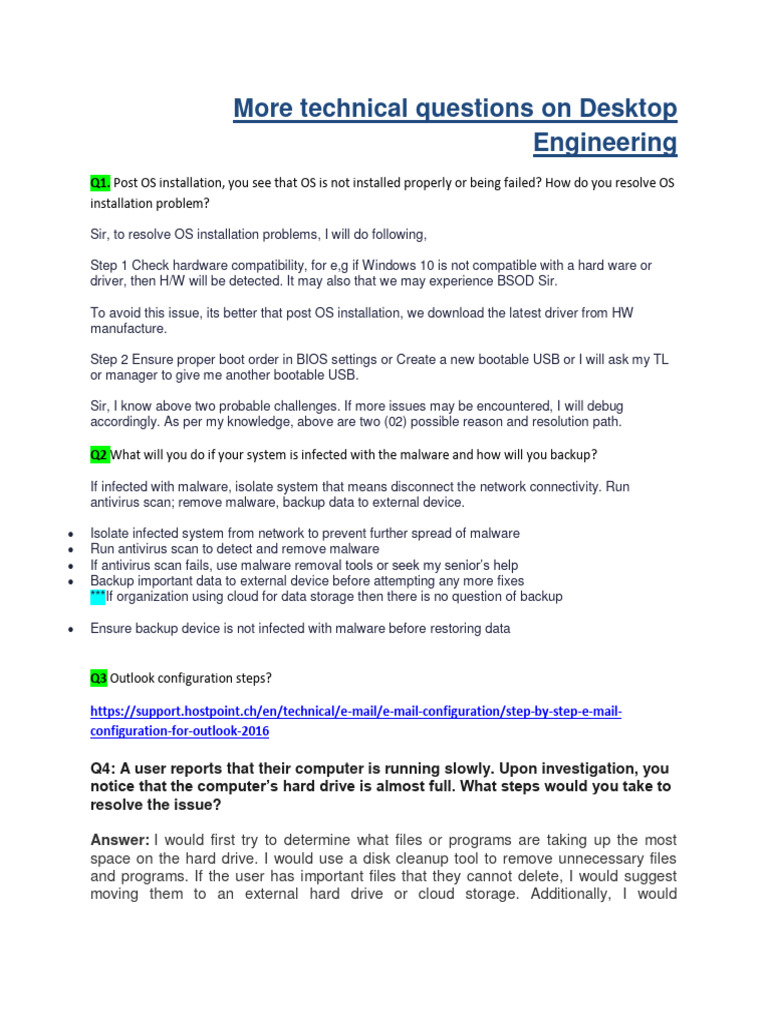 Technical Question | PDF