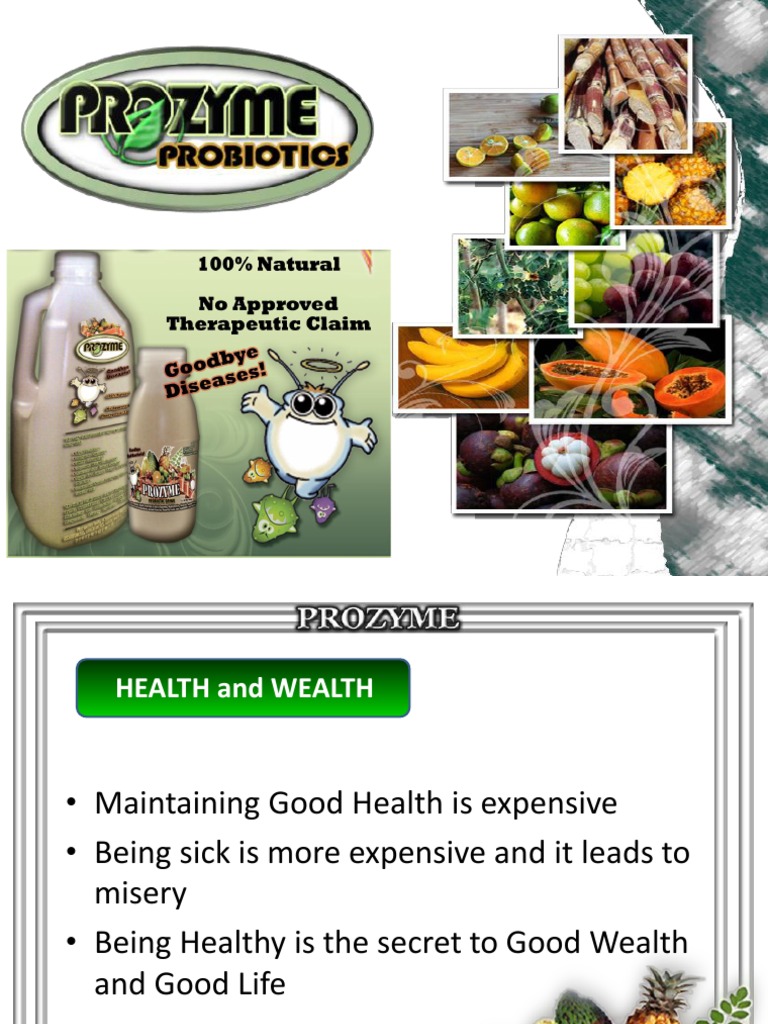 PROZYME Probiotics | PDF | Nutrients | Nutrition