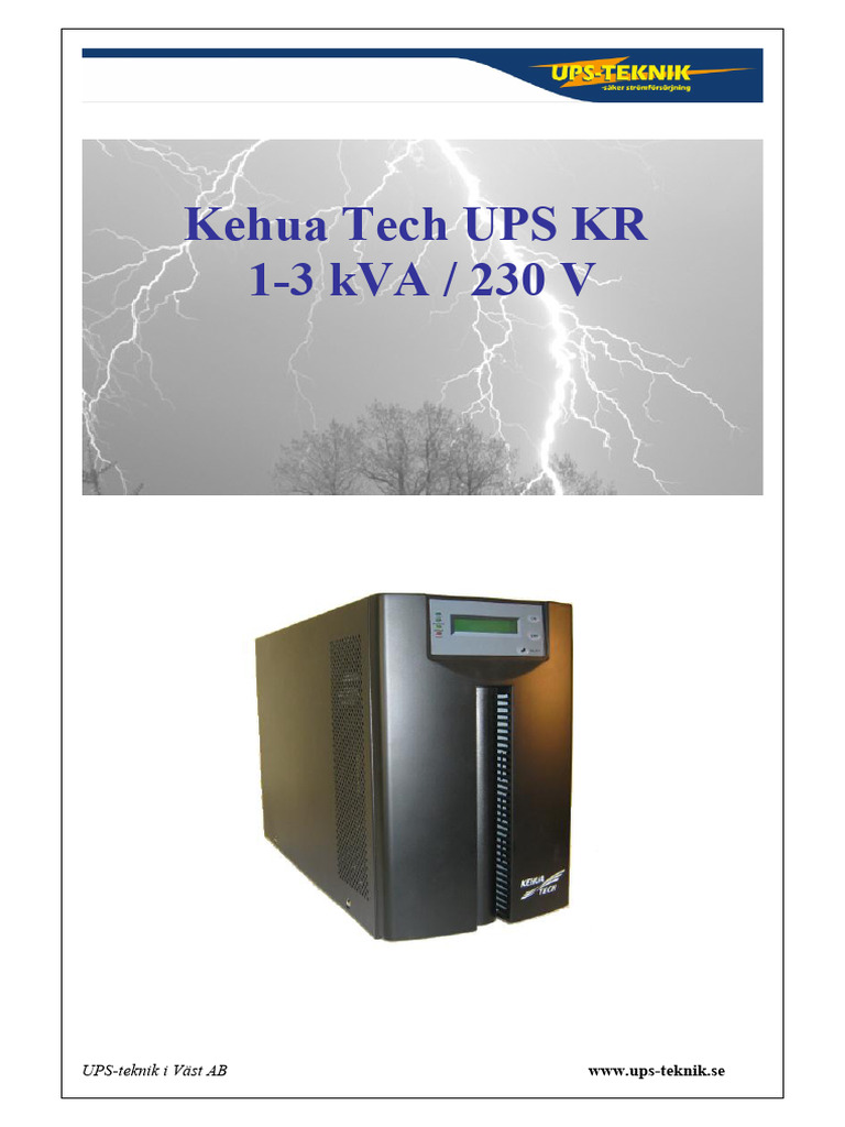 153 Manual kr11 1 3kva | PDF