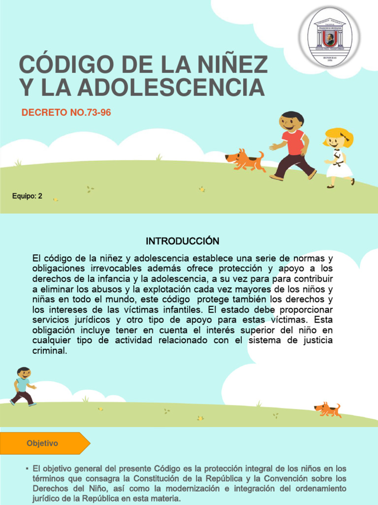 Código de La Niñez y La Adolescencia | PDF | La dependencia de sustancias | Derechos de los niños