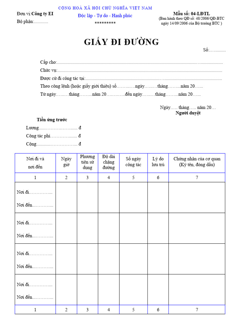 Mau - Giay Di Duong | PDF