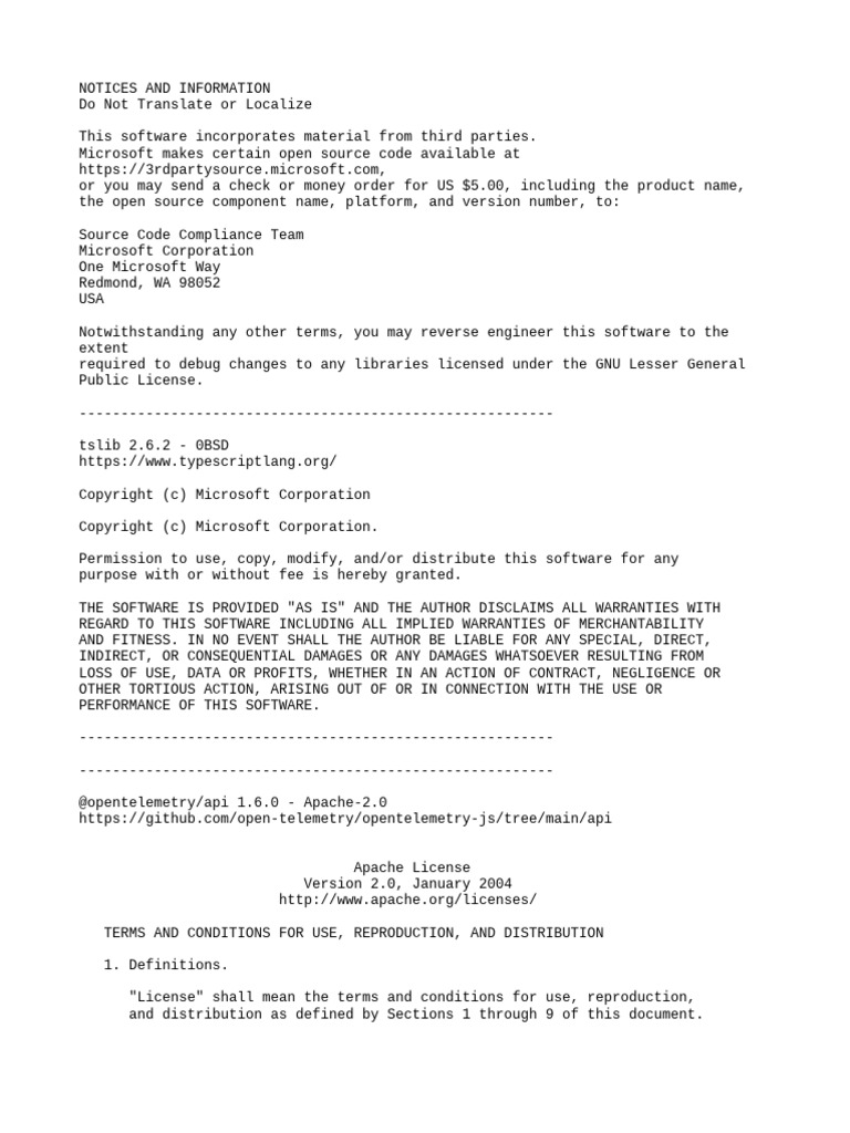 Third Party Notices | PDF | License | Derivative Work