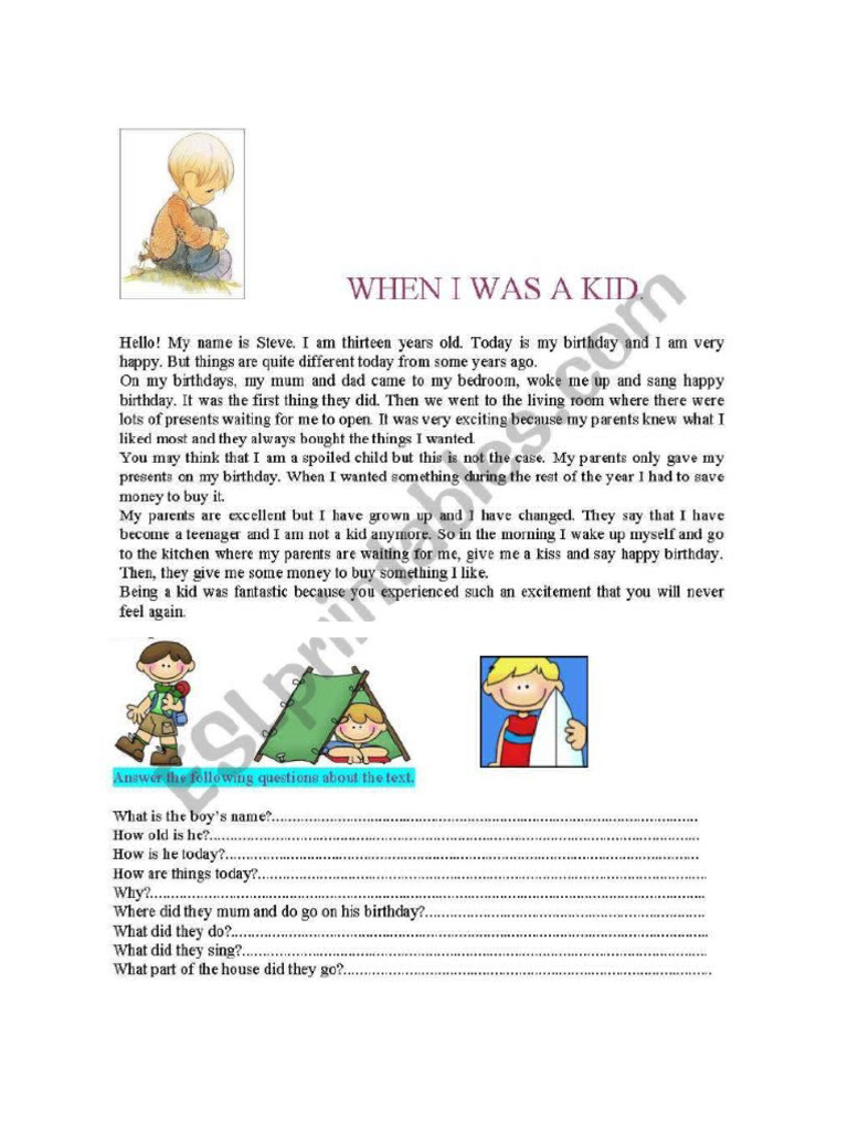 Reading Text Past Tense | PDF Reading Text Past Tense | PDF