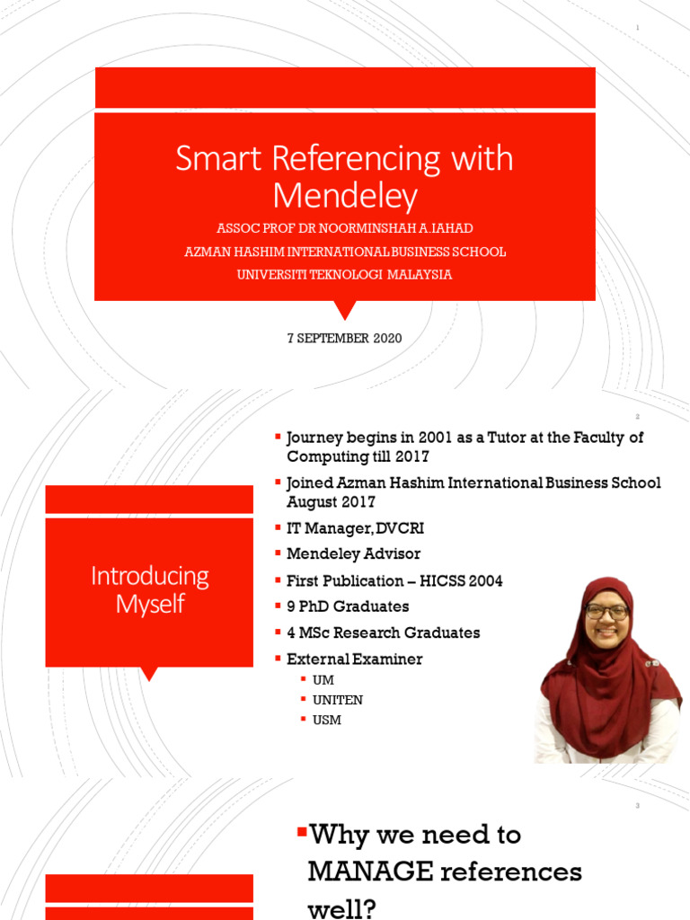 Smart Referencing With Mendeley | PDF | Microsoft Word | Software