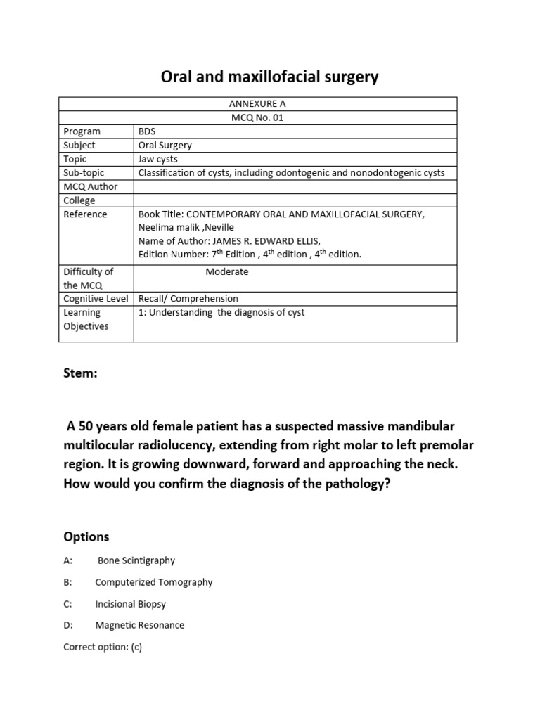 ucmd oral surgery | PDF