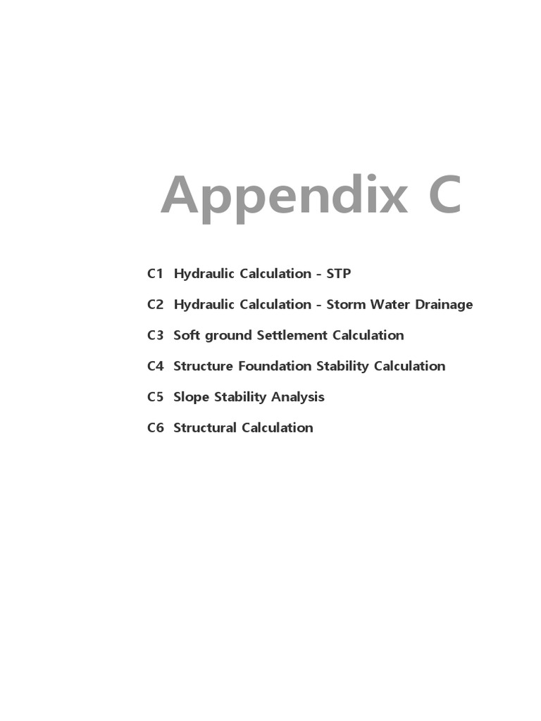 05 C1 Hydraulic Calculation-Sewage Treatment Facility | PDF | Discharge ...