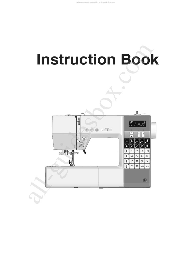 Necchi EX60 Sewing Machine Instruction Manual | PDF | Sewing Machine ...