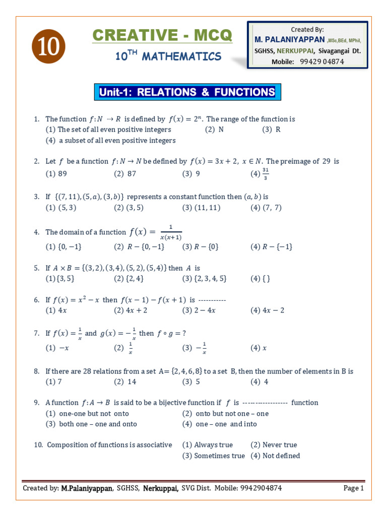 Creative MCQ. EM | PDF