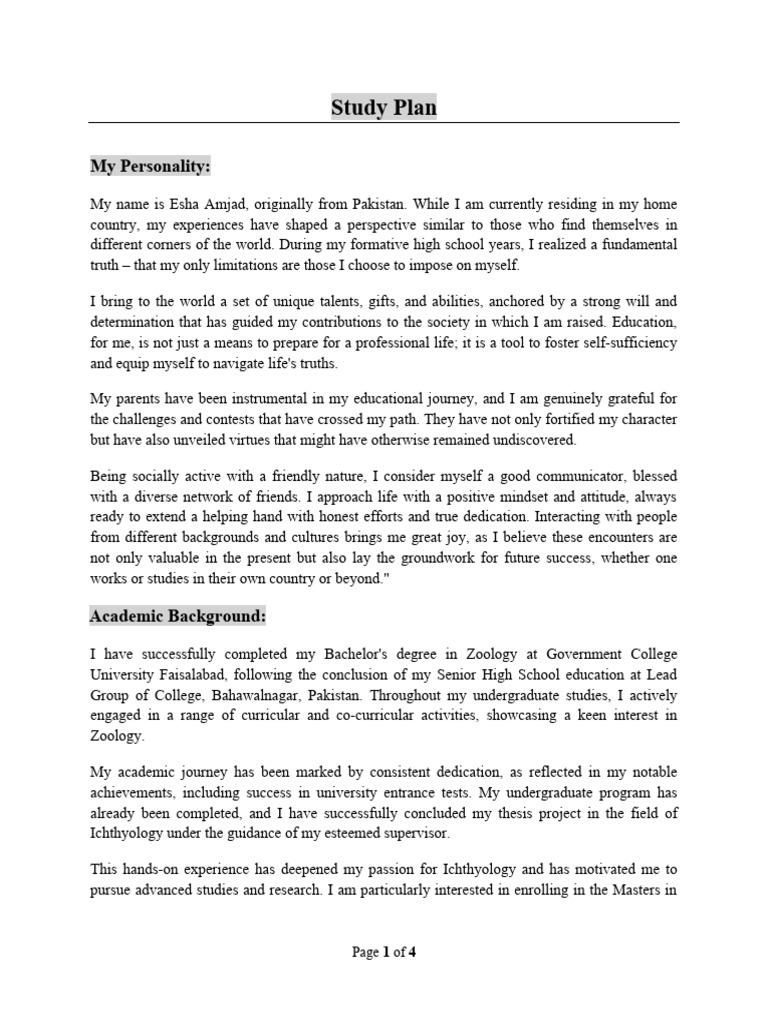 Study Plan | PDF | Master's Degree | Biomedical Engineering