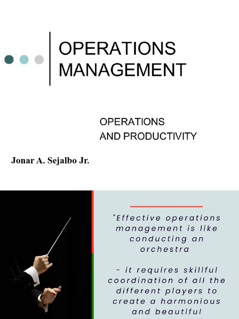 Operations Management | PDF