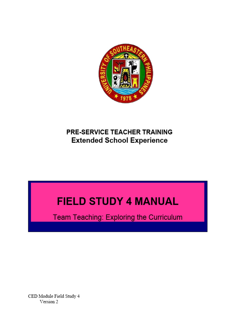 Field Study 4 Module Revised 2015 16 - 25 May | PDF | Lesson Plan ...