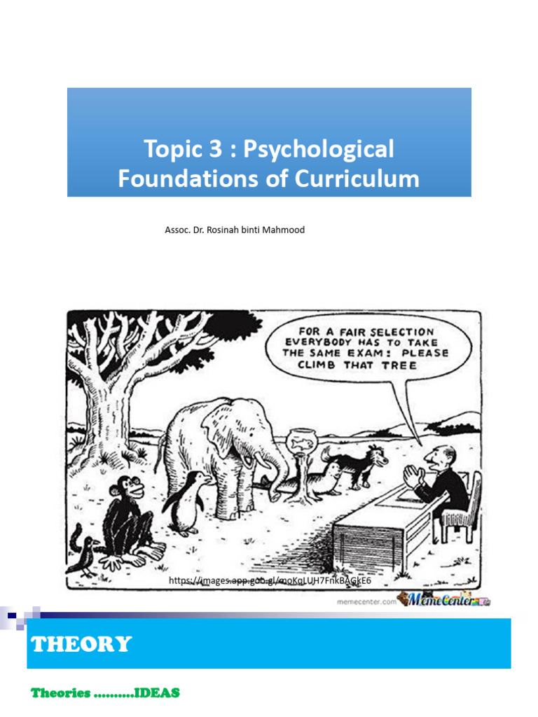 Topic 3 Psychological Foundations of Curriculum - RM | PDF | Constructivism (Philosophy Of ...