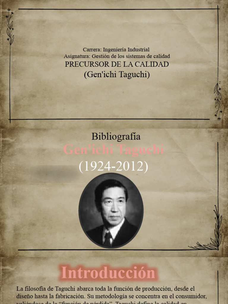 Genichi Taguchi | PDF | Tecnología