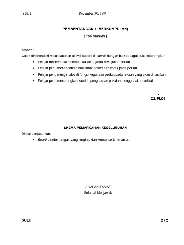Set Soalan PB Pembentangan | PDF