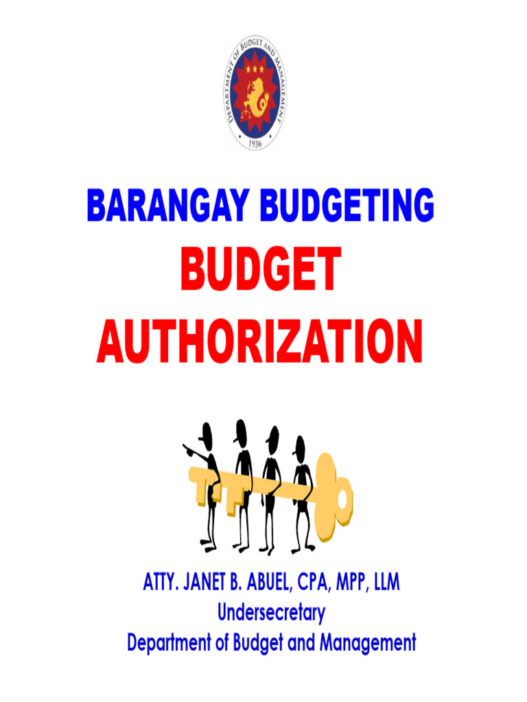 Barangay Budgeting Essentials | PDF | Budget | Appropriation (Law)